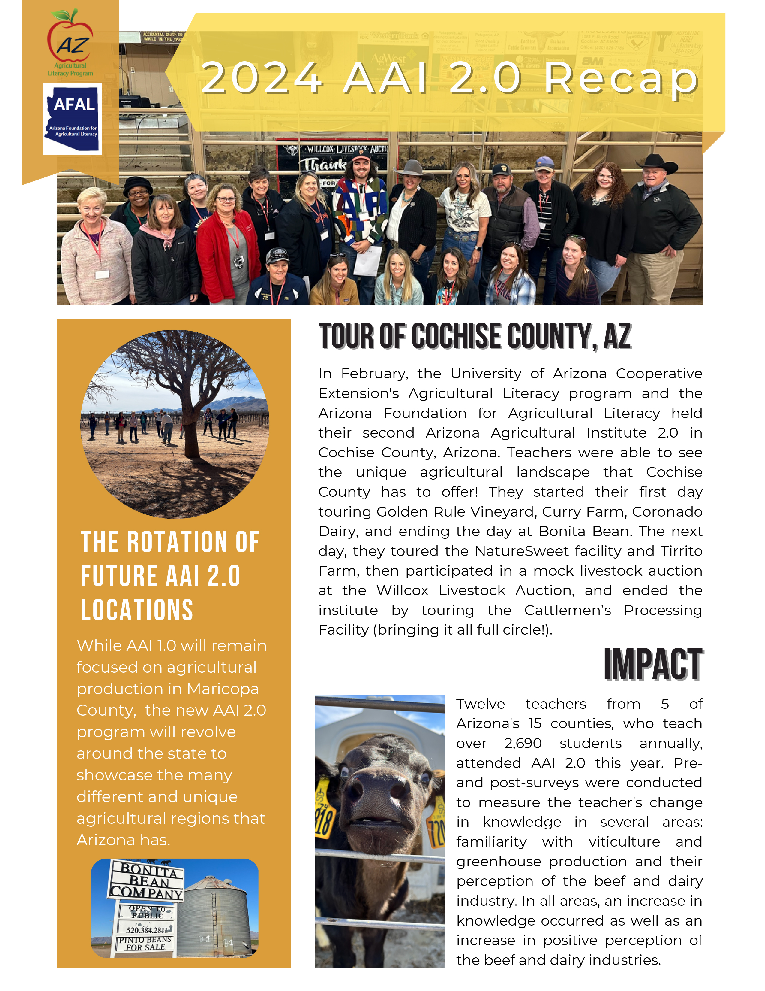 Tour Showcases Southeast Arizona Agriculture to Teachers